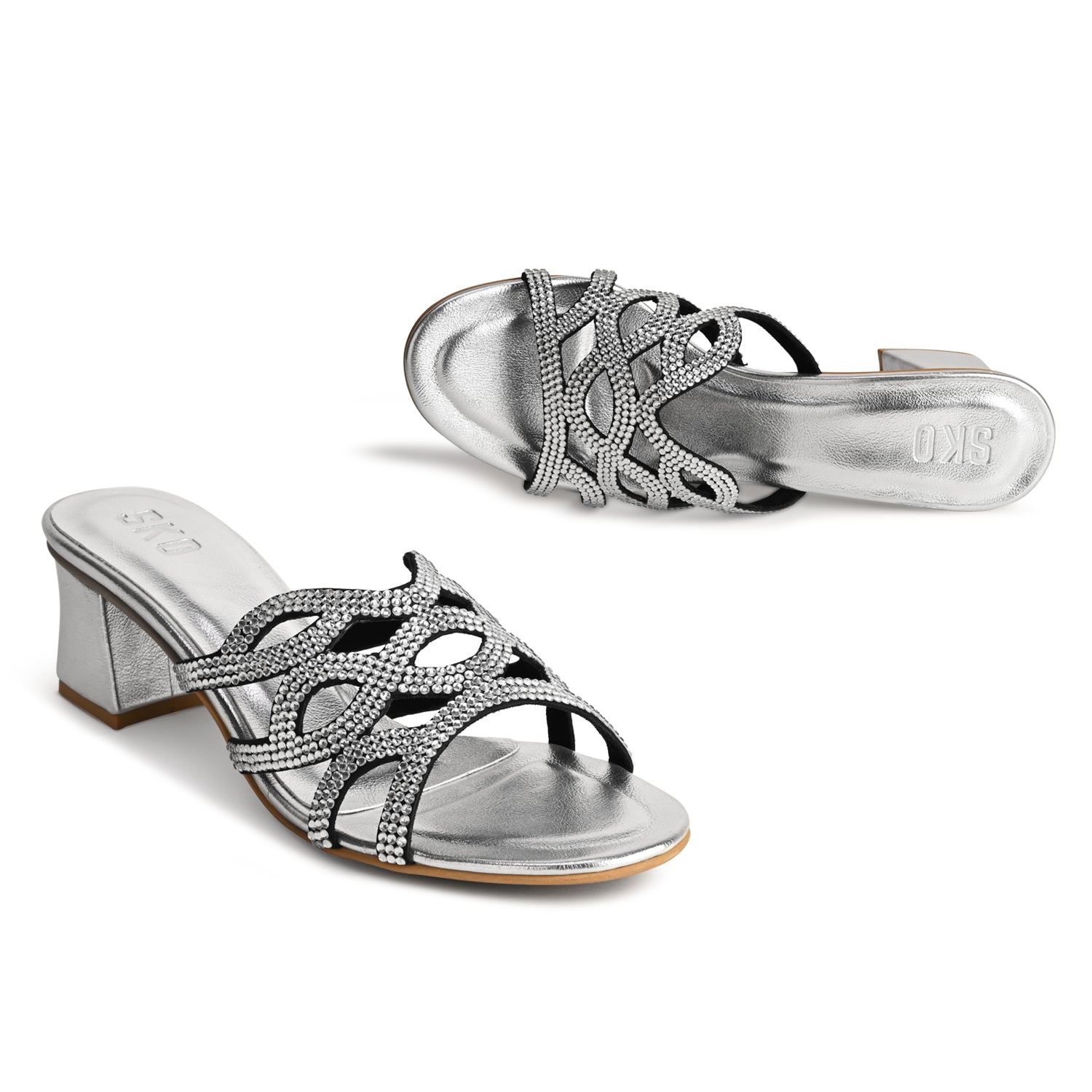 Catherine Silver Heels For Women