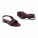 Turin Maroon Flat Sandals For Women