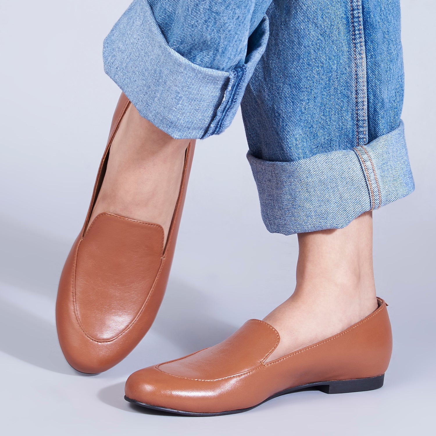 Olivia in Tan Loafers For Women